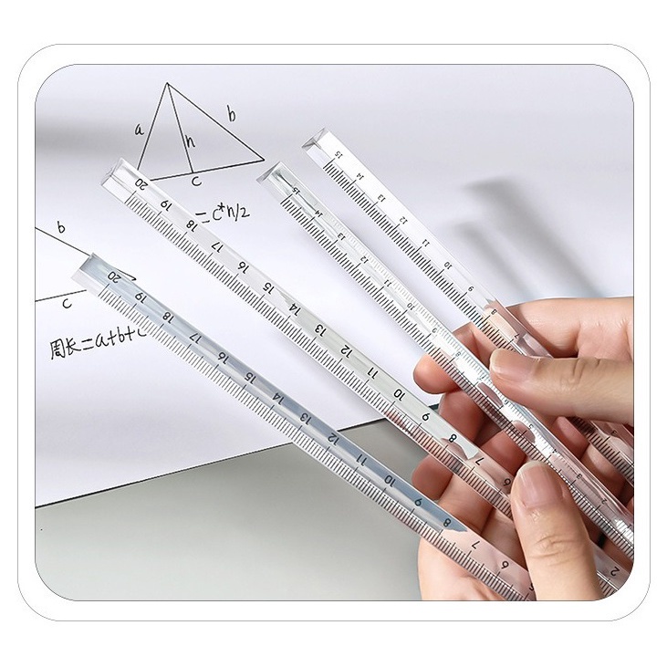 Jual STKK 50192 Penggaris Segitiga Transparan 20 CmTriangle Ruler ...