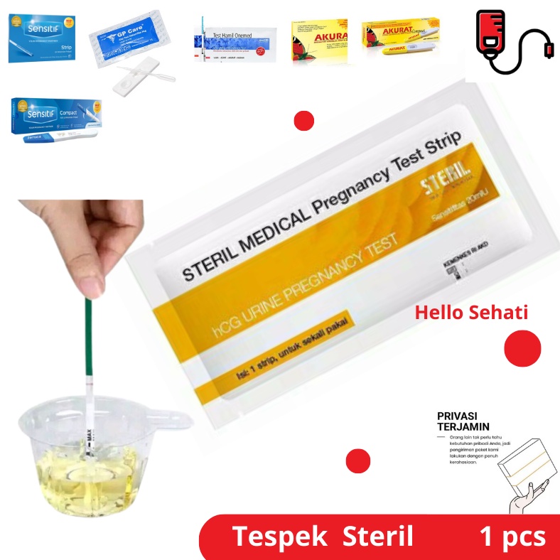 Jual Alat Uji Kehamilan Pribadi Pregnancy Testpack STERIL Strip Test ...