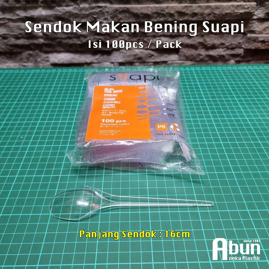 Jual Sendok Makan Bening Suapi Isi 100pcs | Shopee Indonesia