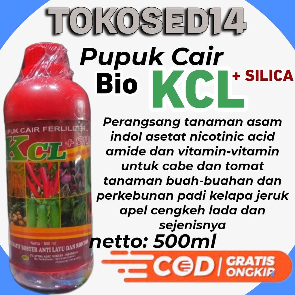 Jual Bio kcl Kcl 500 ML cair pupuk buah organik k c l pengisian buah ...
