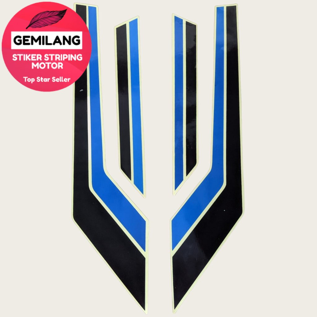 Jual Striping Decal Polet Sticker Honda CB GL100 GL 100 K5 K5 Biru ...