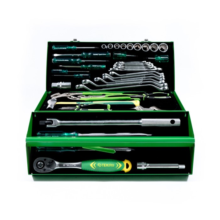 Jual TEKIRO Otomotif Mekanik Tool Kit Set 45 pcs / Mechanic Tools 45pcs | Shopee Indonesia