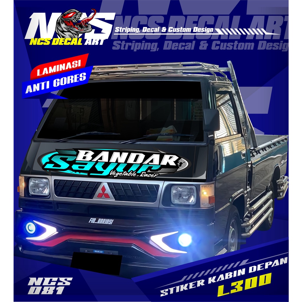 Jual Stiker Decal Kabin Depan BANDAR SAYUR All Pick Up Pick Up L300 ...