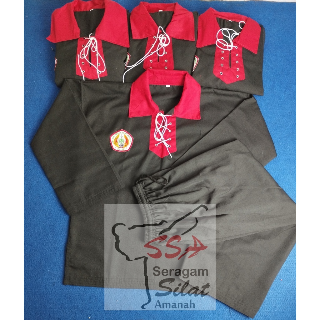 Jual BAJU SILAT CIMANDE TTKDH KERAH MERAH SERAGAM PENCAK SILAT CIMANDE ...