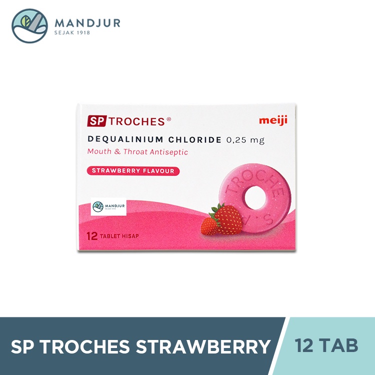 Jual Tablet Hisap SP Troches Meiji (rasa strawberry) 12 Tablet - Atasi ...