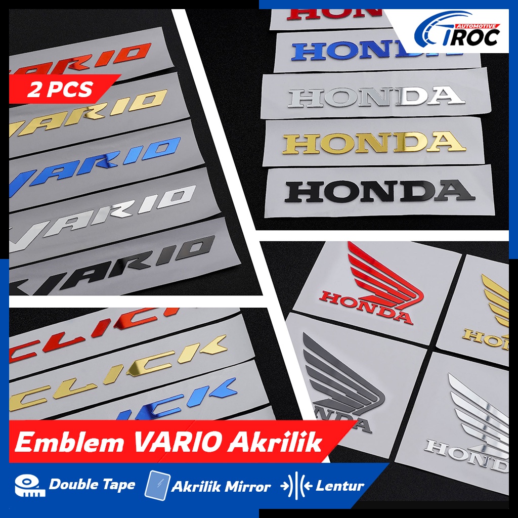 Jual 2PCS EMBLEM HONDA EMBLEM STIKER TIMBUL Honda 2 pcs 3D Emblem Vario ...