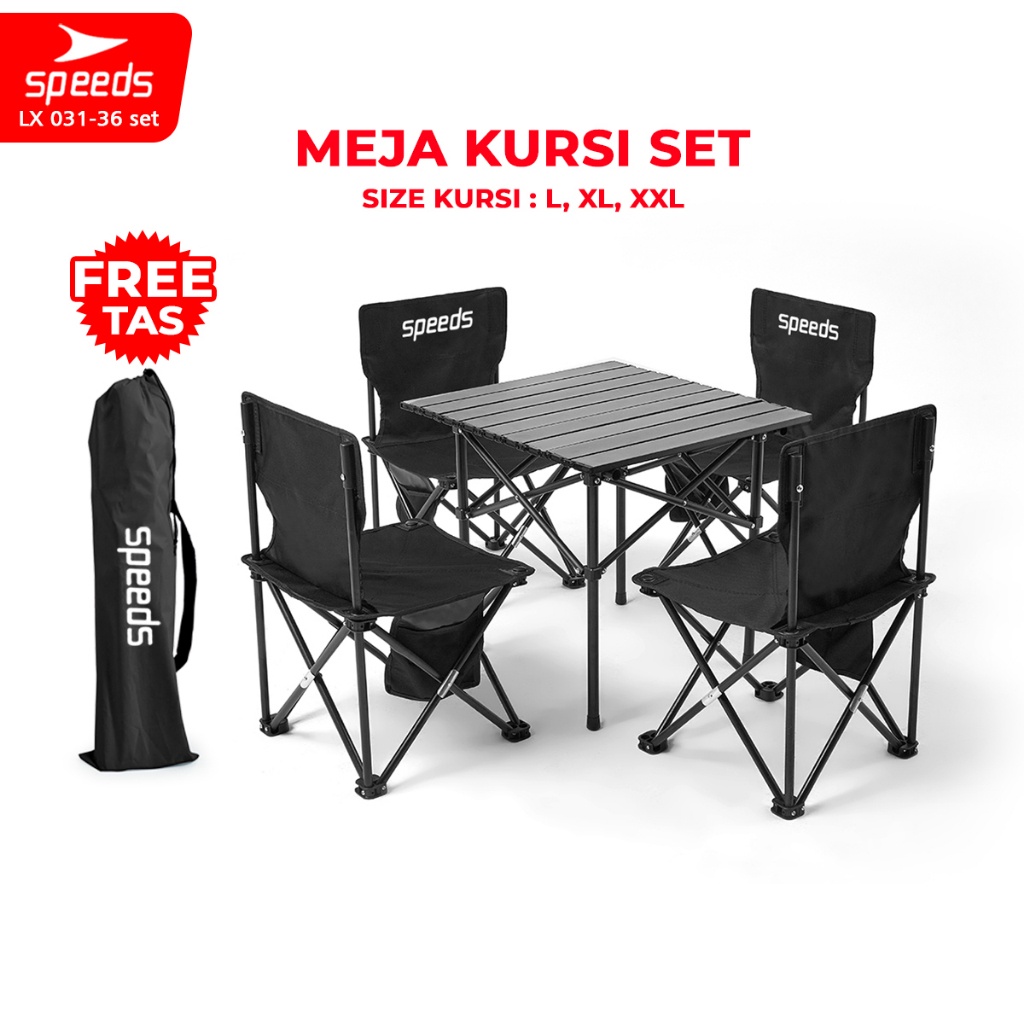 Jual SPEEDS Meja Kurs Lipat Set Free Meja Lipat Kursi Lipat Outdoor ...