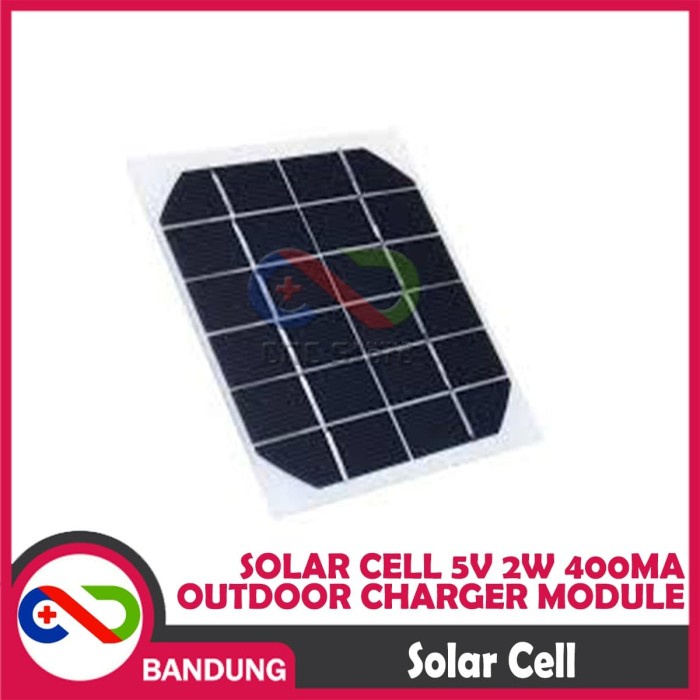 Jual SOLAR CELL 5V 2W 400MA PANEL SURYA OUTDOOR CHARGER MODULE 3S27 ...
