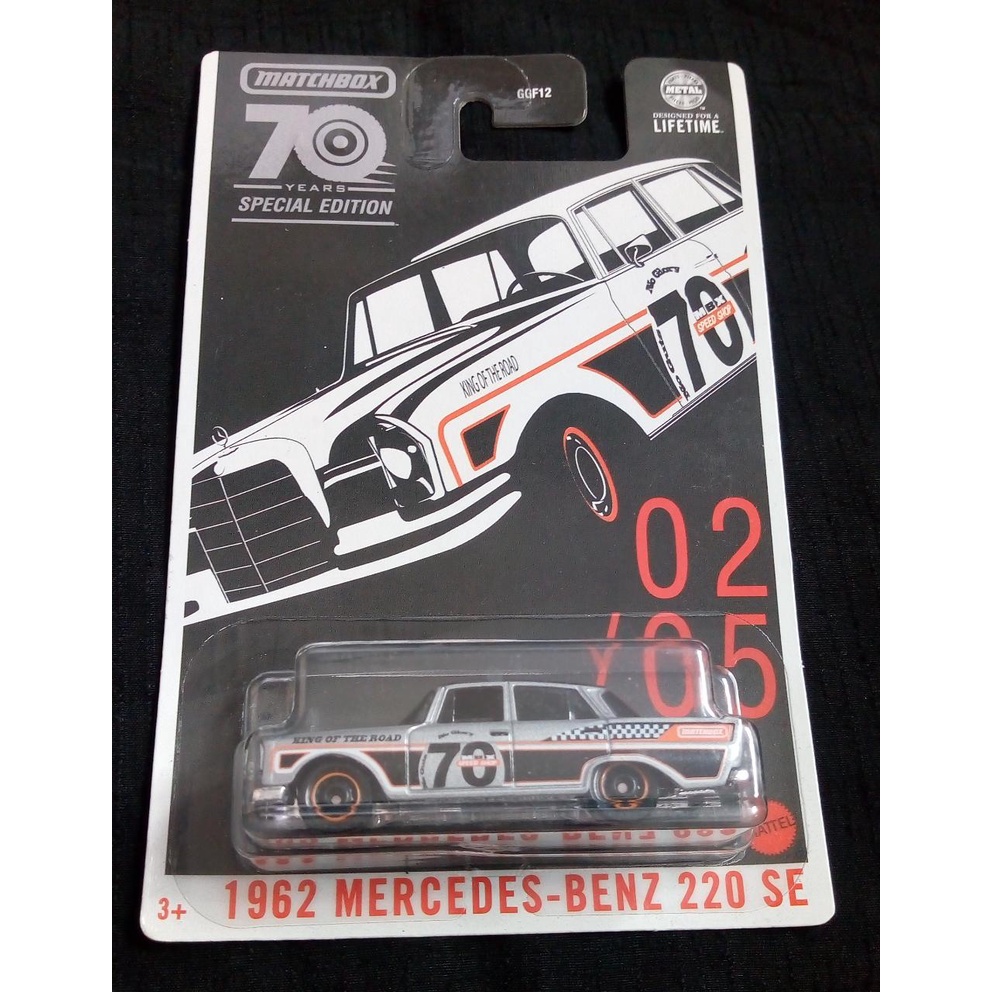 Jual Matchbox - 1962 Mercedes-Benz 220 SE Grey 70 Years Special Edition ...