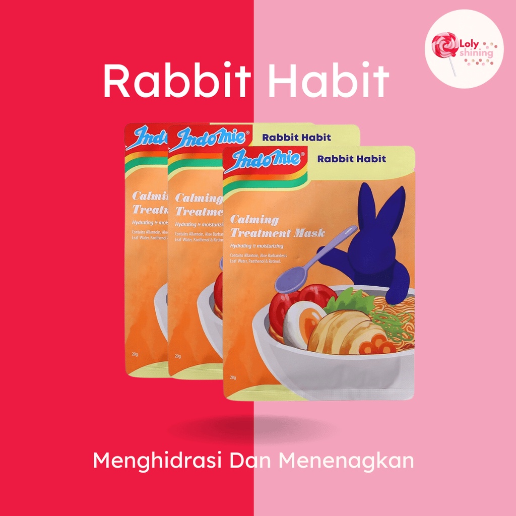 Jual Rabbit Habit Calming Treatment Mask 20gr (100% ORIGINAL & BPOM ...