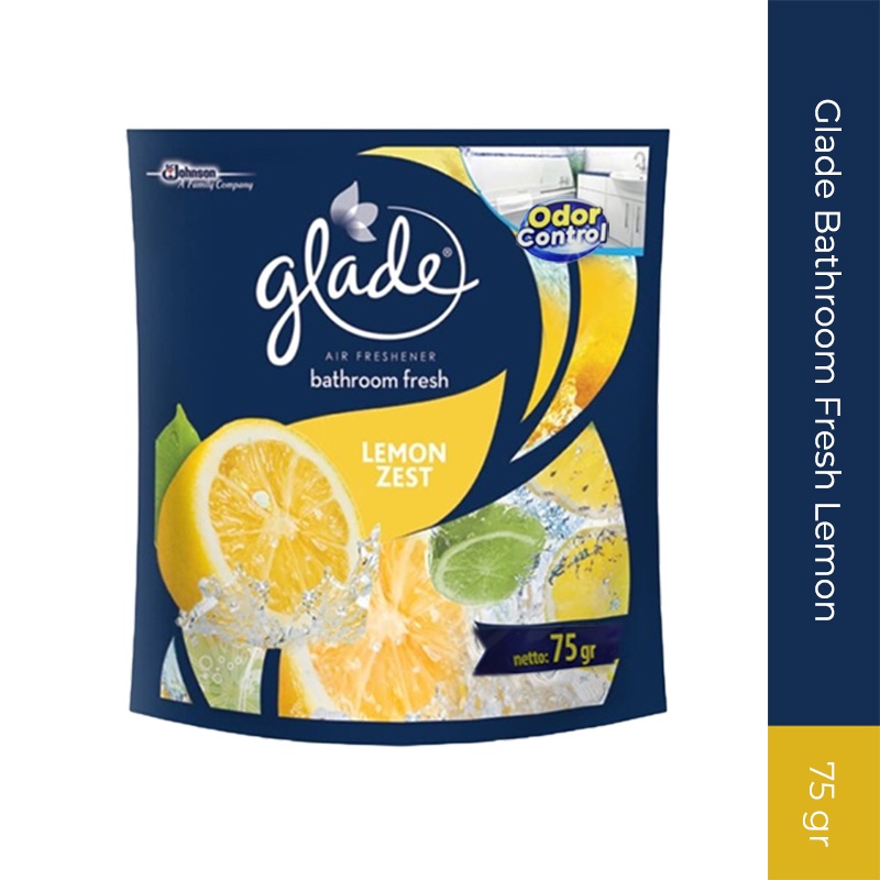 Jual Glade Air Freshener Bathroom Fresh - Lemon Zest 75 gr | Shopee ...