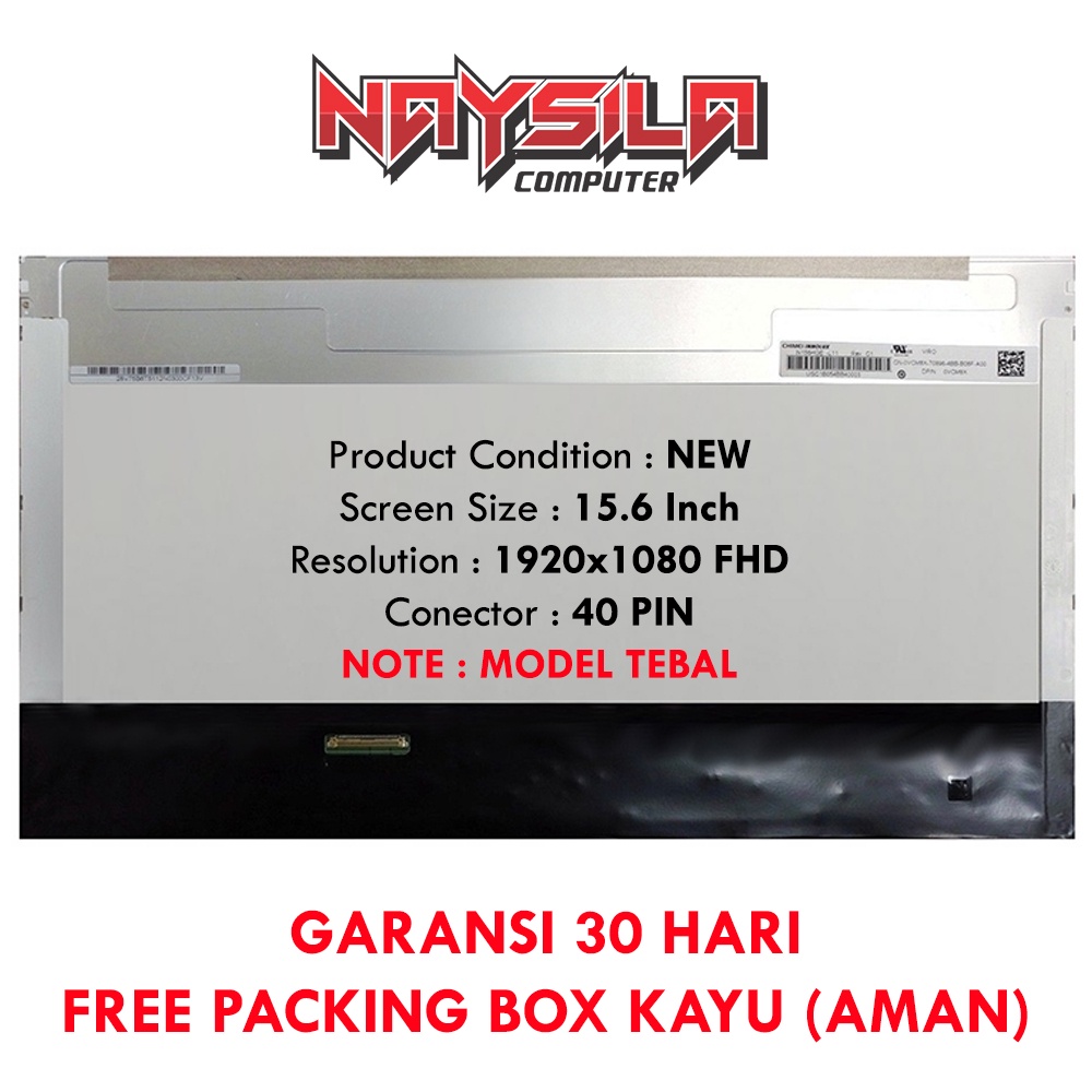 Jual LED LCD LENOVO IdeaPad Y Series Y500, Y510P, Y580 - 15.6 TEBAL FHD | Shopee Indonesia