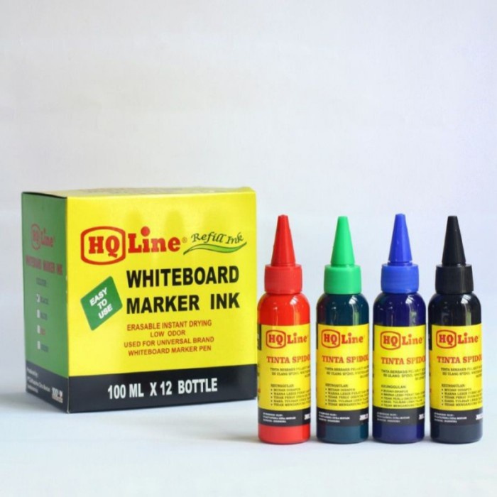 Jual Isi Tinta Spidol Whiteboard HQ Line 100ml | Shopee Indonesia
