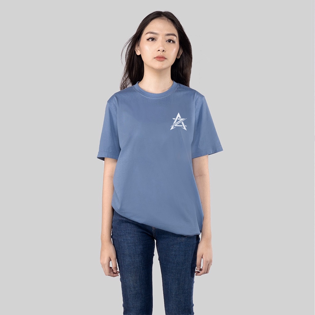 Jual Azura Basic Logo Dakir HighDensity Steel Blue Kaos Azura ...