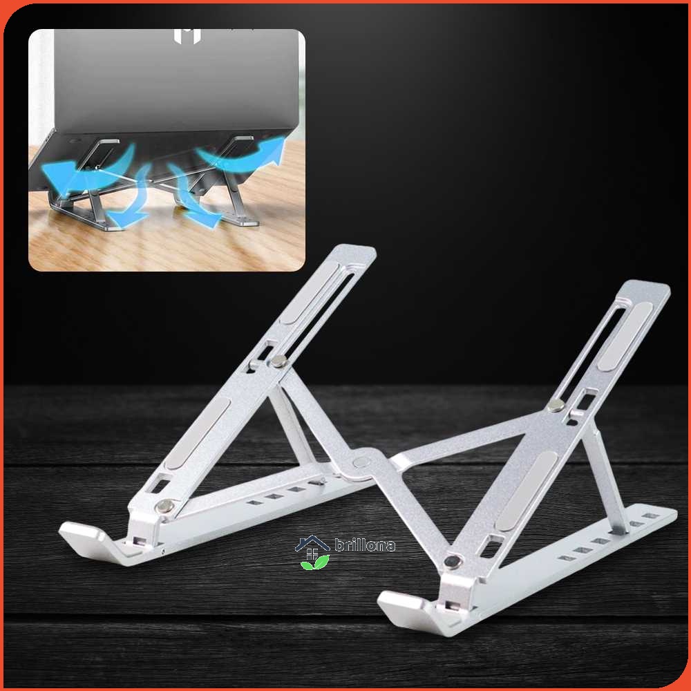 Jual MC Laptop Stand Riser Foldable Adjustable Aluminium - N3 | Shopee ...