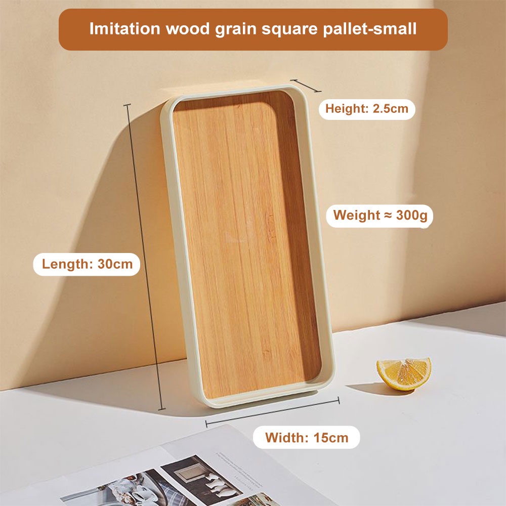 Jual Wooden Tray Jati Belanda Rectangle Tray Tatakan Aesthetic Persegi ...