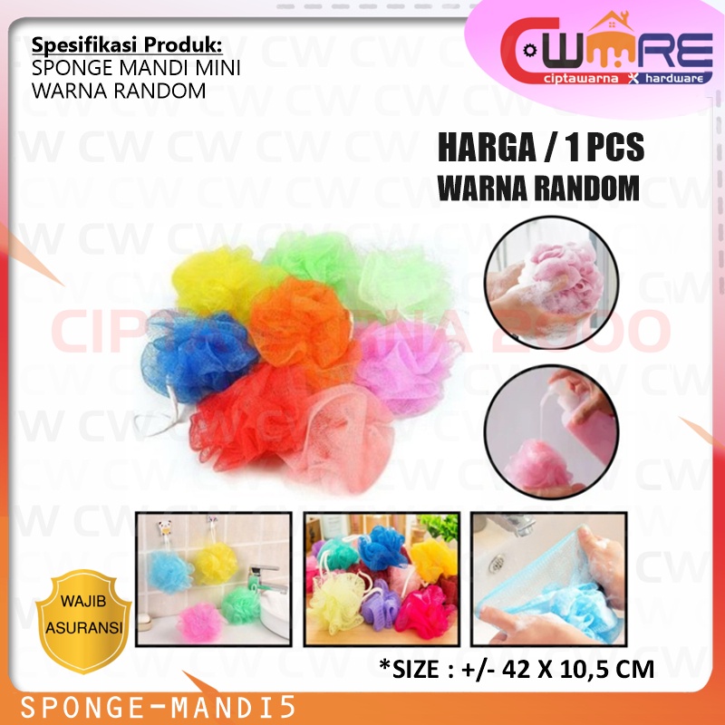 Jual Spon Mandi Bath Sponge Spons Kamar Mandi WC Toilet Jaring 1 pcs ...