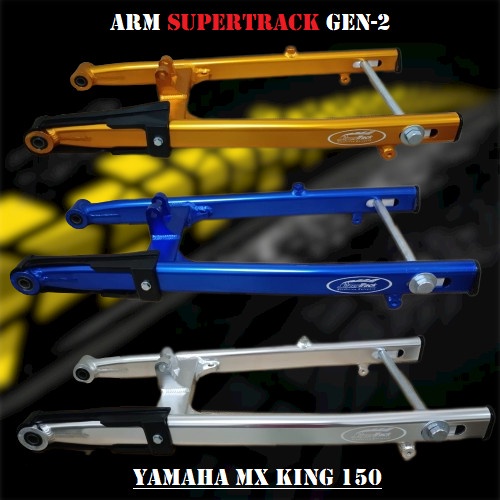 Jual swing arm yamaha mx king 150 SUPERTRACK GEN 2 oval gold biru ...