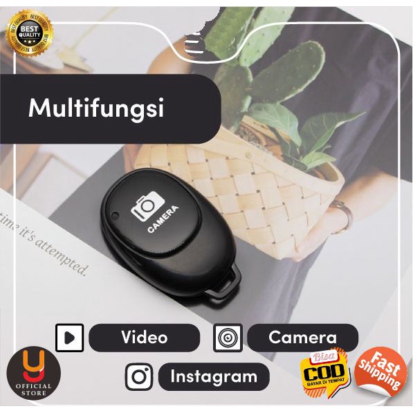 Jual Selfie Remote Control Bluetooth Tombol Kamera Selfie Photo Foto ...