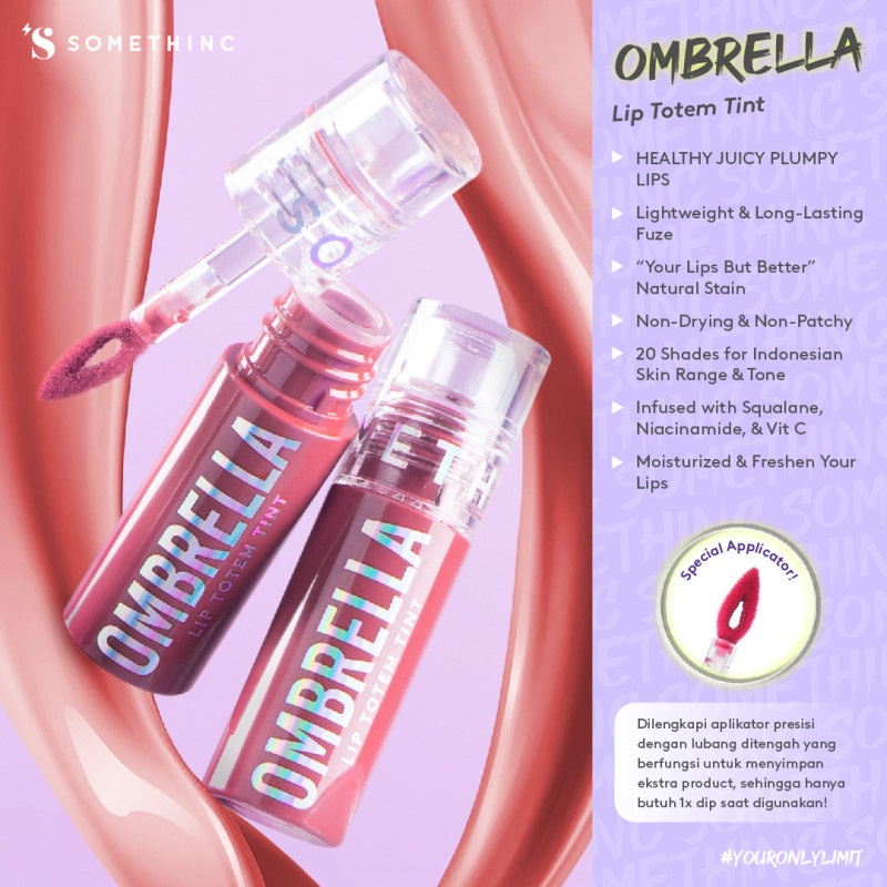 Jual Liptint SOMETHINC OMBRELLA Lip Totem Tint ORIGINAL Lip Tint Bibir Plumpy Juicy Sehat ...