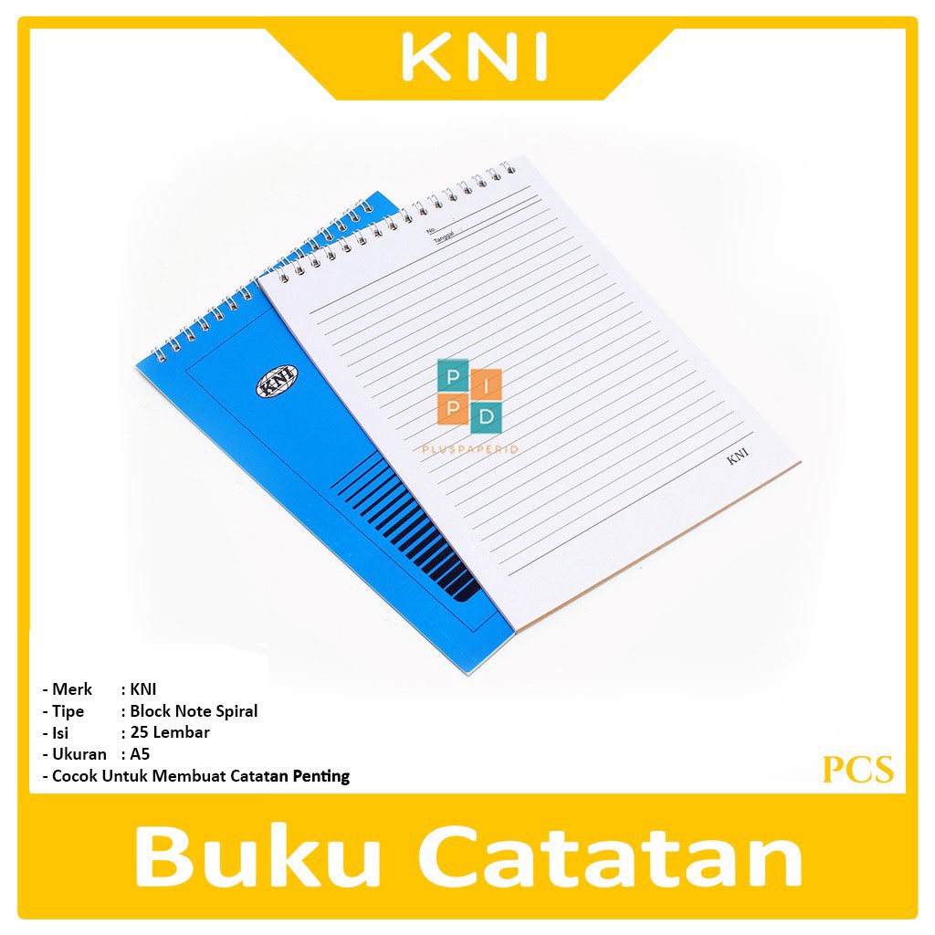 Jual KNI - Block Note SPIRAL A5 Buku Seminar - Pcs | Shopee Indonesia