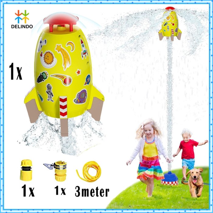 Jual Mainan Water Rocket Sprinkler Air Mancur Roket Launcher Outdoor ...