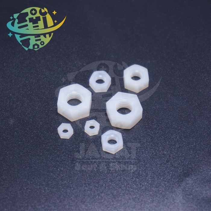 Jual Mur Nut Hexagon Nylon Mur Plastik M5 Robotik Baut Skrup Screw ...