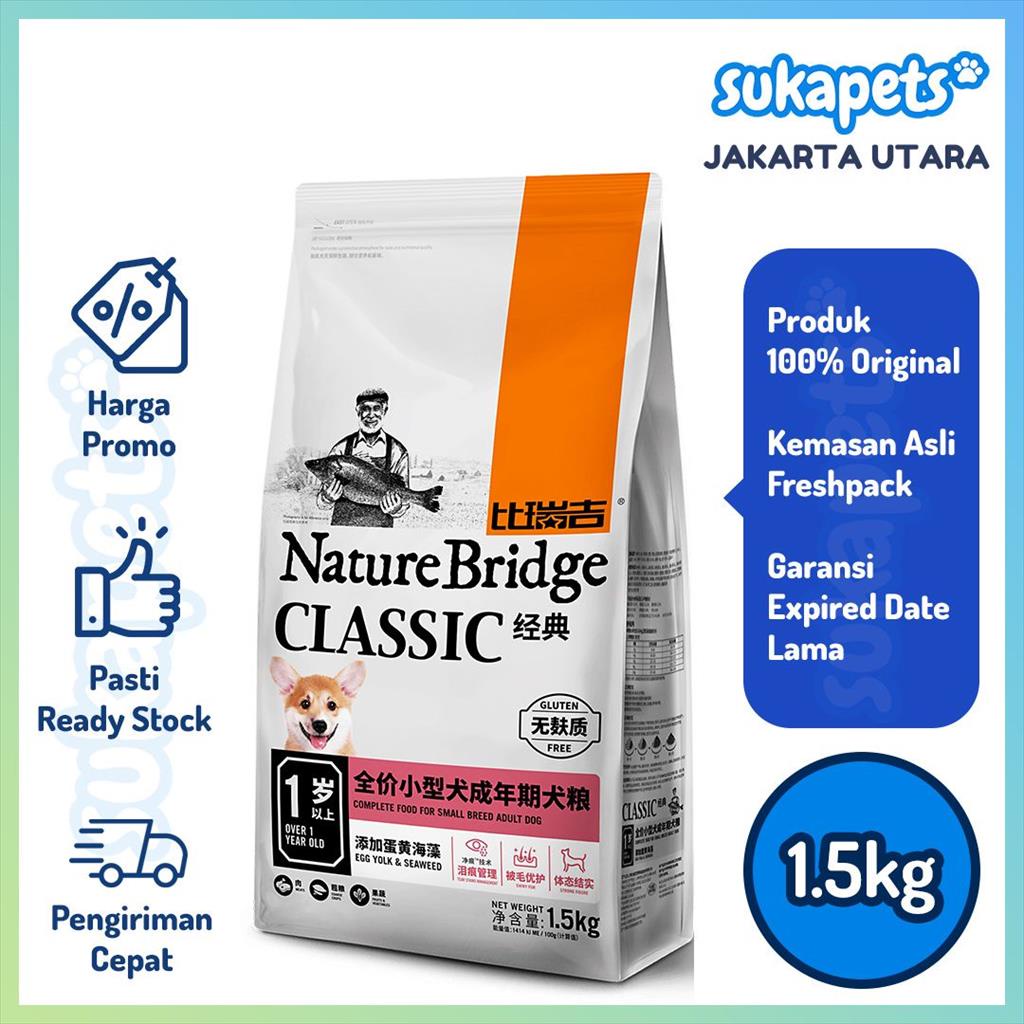Jual Marwa Mampir Nature Bridge Classic Small Breed Adult Dog Food 1 ...