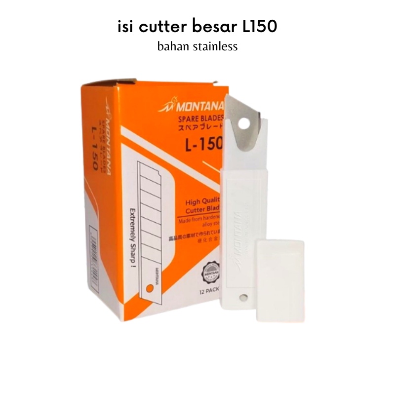 Jual ADZ-G112-ISI CUTTER BESAR L150 montana stainless bagus | Shopee ...