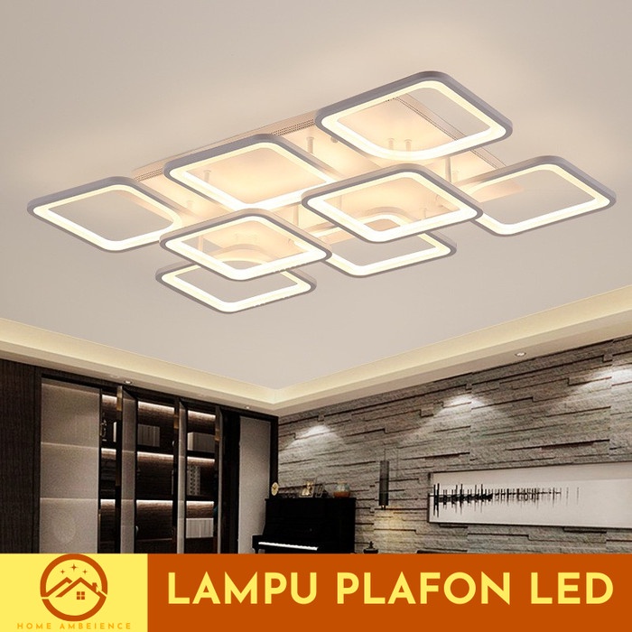 Jual Lampu Plafon Atap Rumah LED Minimalis Modern Elegan Remot Kontrol ...