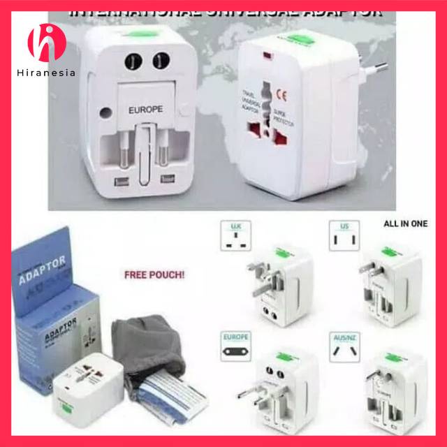 Jual HIRANESIA COLOKAN LISTRIK UNIVERSAL ADAPTOR INTERNASIONAL TRAVEL ...