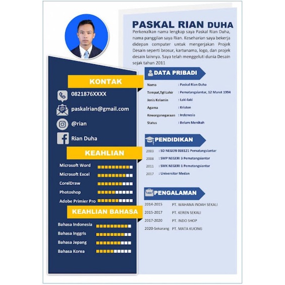 Jual 20 Template CV Elegant Word - Jidan Shoppu - Jidan Shoppu | Shopee Indonesia