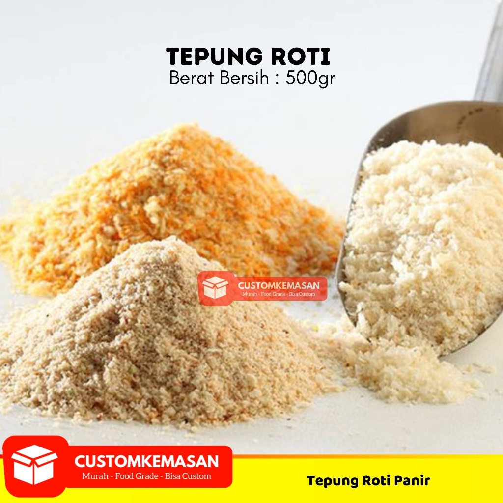 Jual Tepung Roti / Tepung Panir 500gr / Tepung Roti Oren / Tepung Roti ...