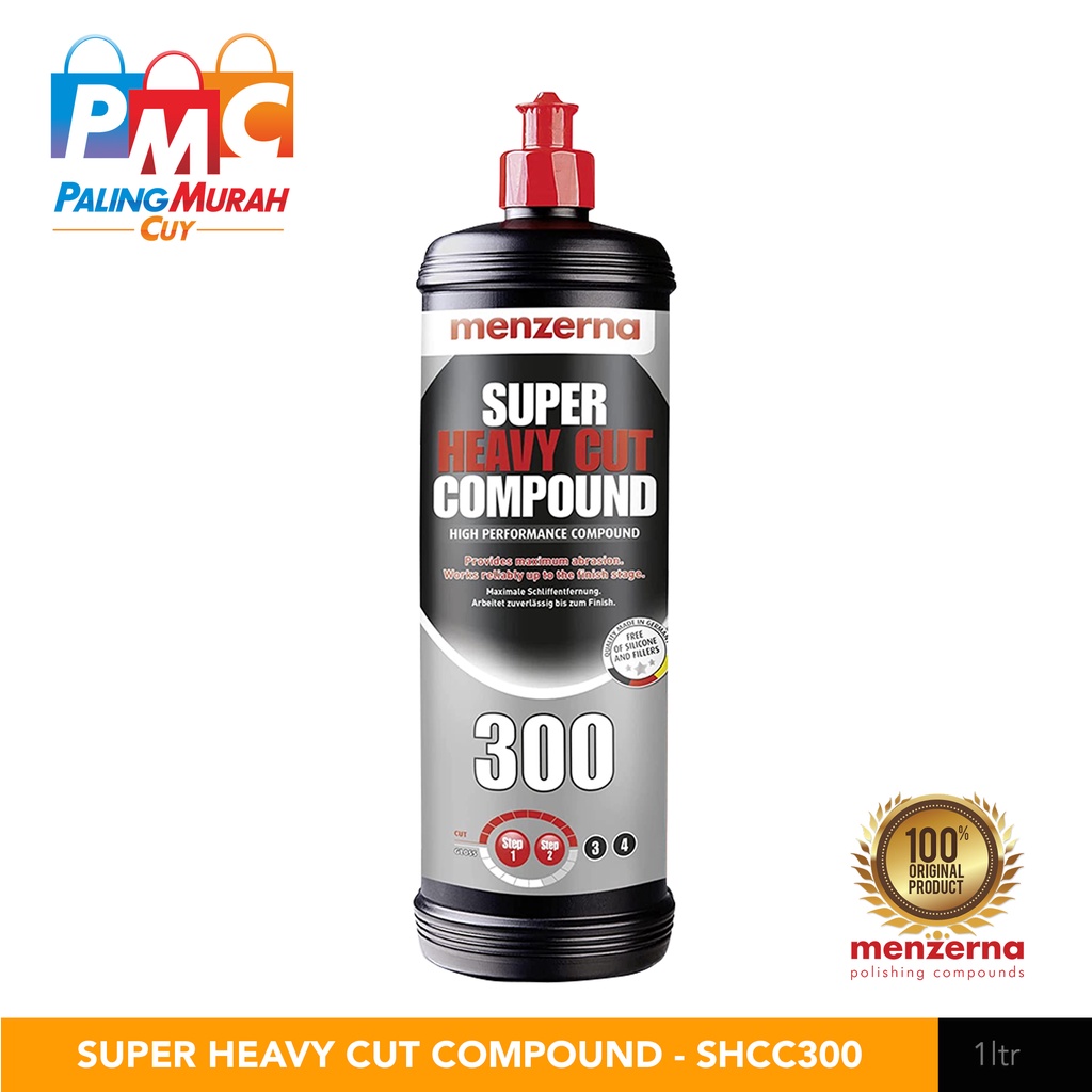 Jual MENZERNA SHCC300 Super Heavy Cut Compound 300 ORIGINAL 1 Liter | Shopee Indonesia