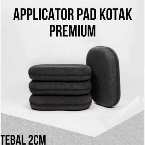 Jual APPLICATOR PAD HITAM Spon Busa Poles kotak Sponge Semir aplikator ...