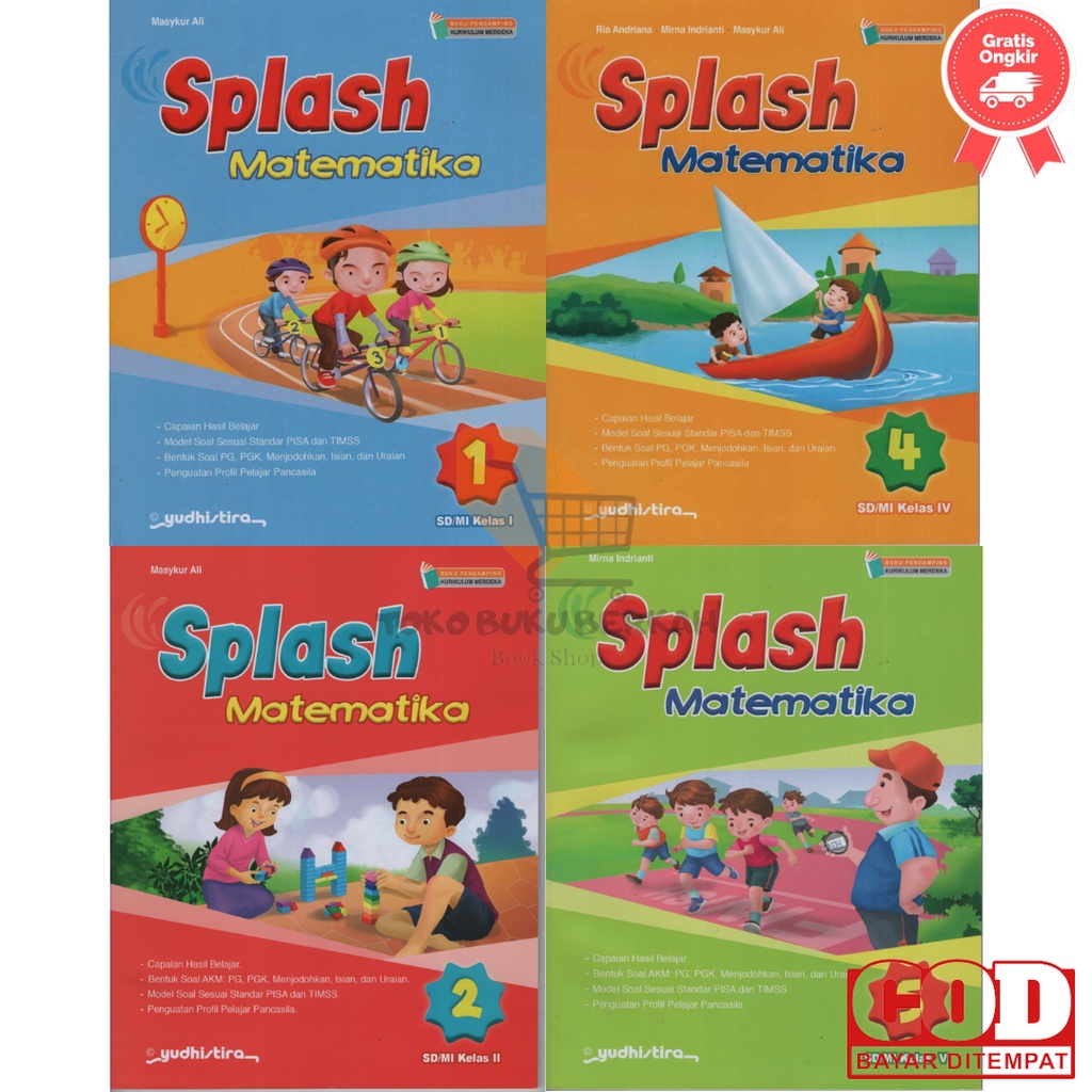 Jual Kurikulum Merdeka Splash Matematika Kelas 1 2 3 4 5 6 SD/MI ...