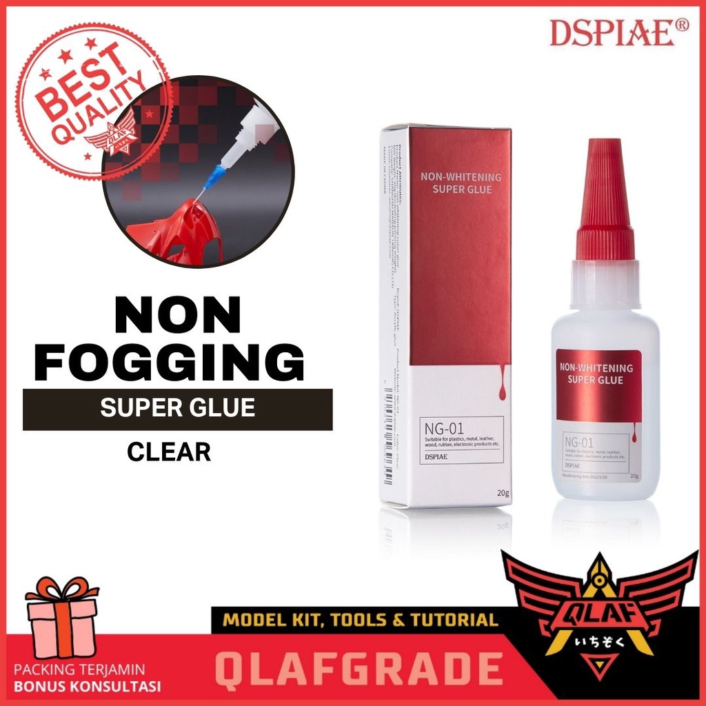 Jual SUPER GLUE NON FOGGING CLEAR Bening Lem model kit gundam dspiae | Shopee Indonesia