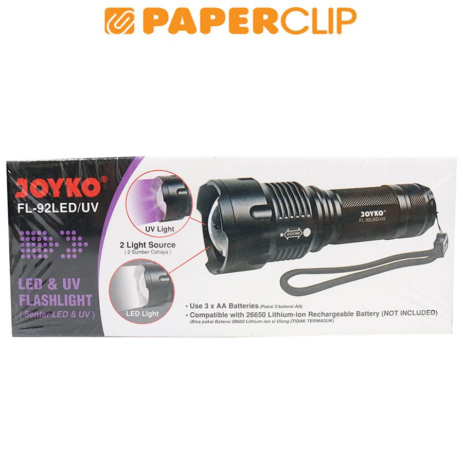 Jual SENTER / LED FLASHLIGHT JOYKO FL-92 WITH UV | Shopee Indonesia