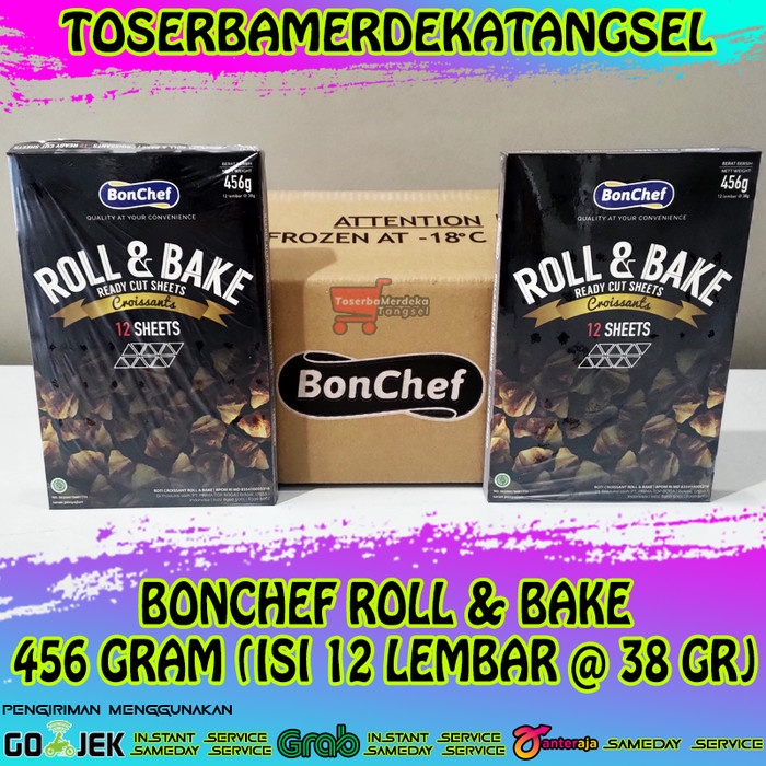 Jual Bonchef Roll&Bake Croissants Sheets 456 Gram Isi 12 Sheets @38 ...