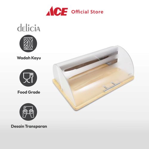 Jual Ace Delicia Tempat Roti Dengan Tutup Transparan Bread Container ...