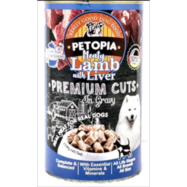 Jual Petopia Premium Cuts Can 415gr Makanan kaleng Anjing - Dog food ...