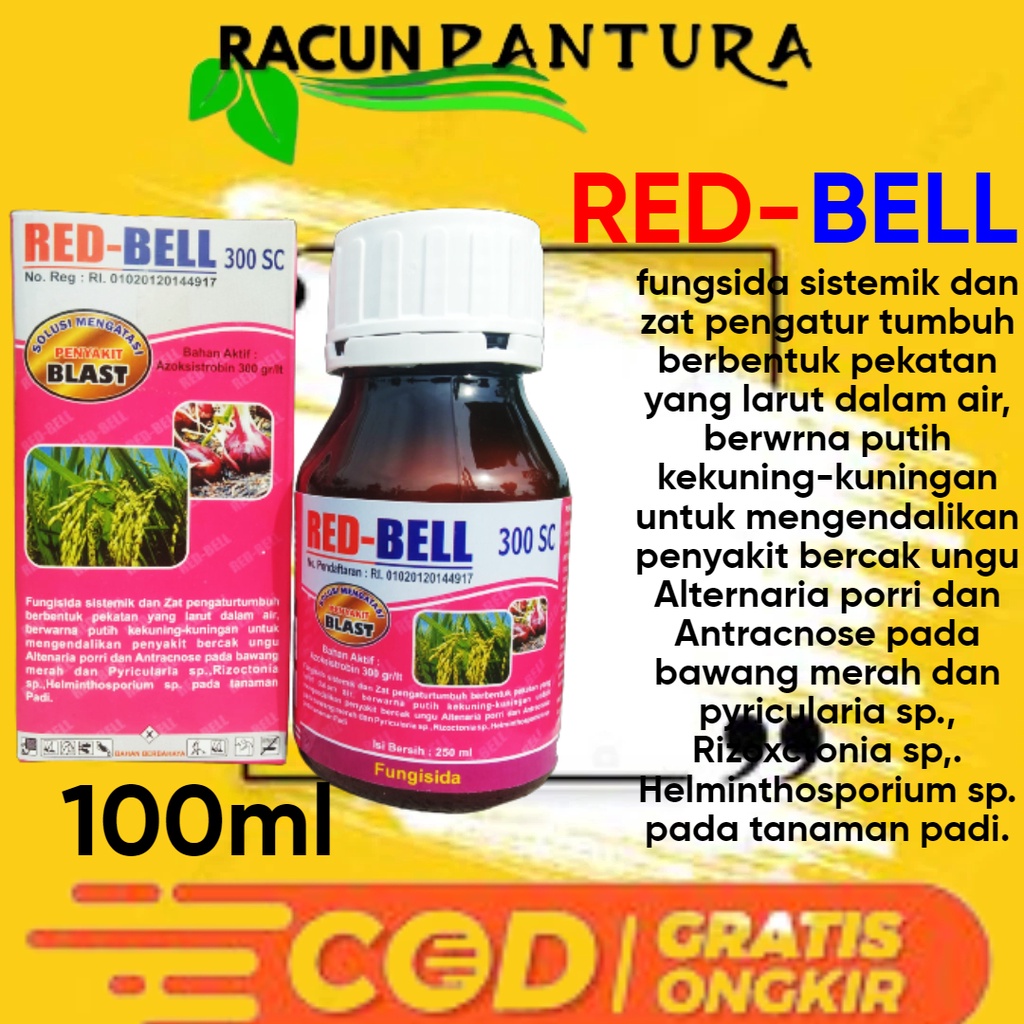 Jual Fungsida RED-BELL 300SC 100ml mengendalikan penyakit bercak ungu ... Jual Fungsida RED-BELL 300SC 100ml mengendalikan penyakit bercak ungu ...