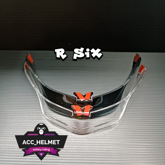 Jual Spoiler Helm R SIX / Spoiler RSIX XPRO | AKRILIK | Shopee Indonesia