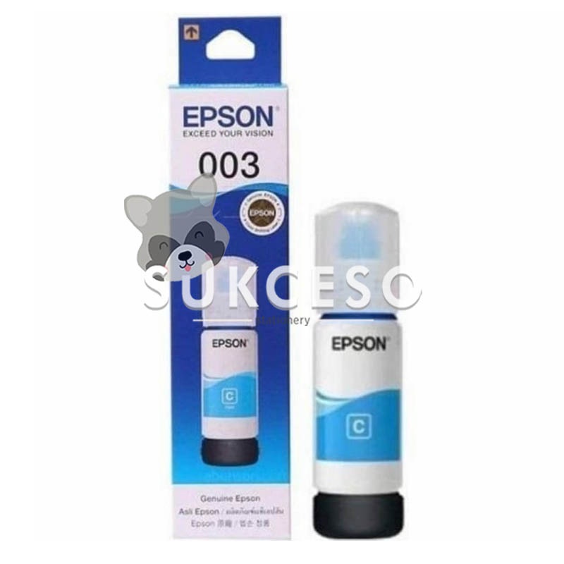 Jual Epson Tinta 003 Cyan 65ml / Isi Tinta Printer Biru | Shopee Indonesia