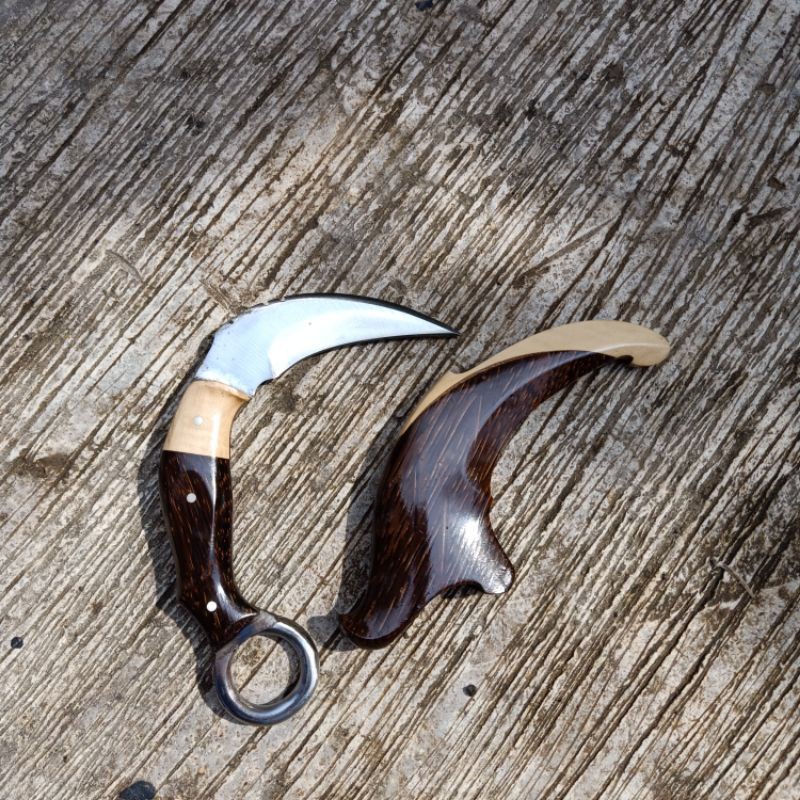 Jual ( COD ) karambit ruyung / karambit silat / karambit aren / pisau ...