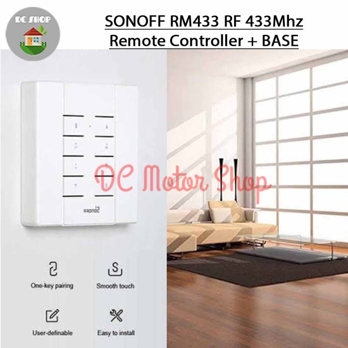 Jual TERMURAH SONOFF RM433 RF 433Mhz Remote Controller + BASE include ...