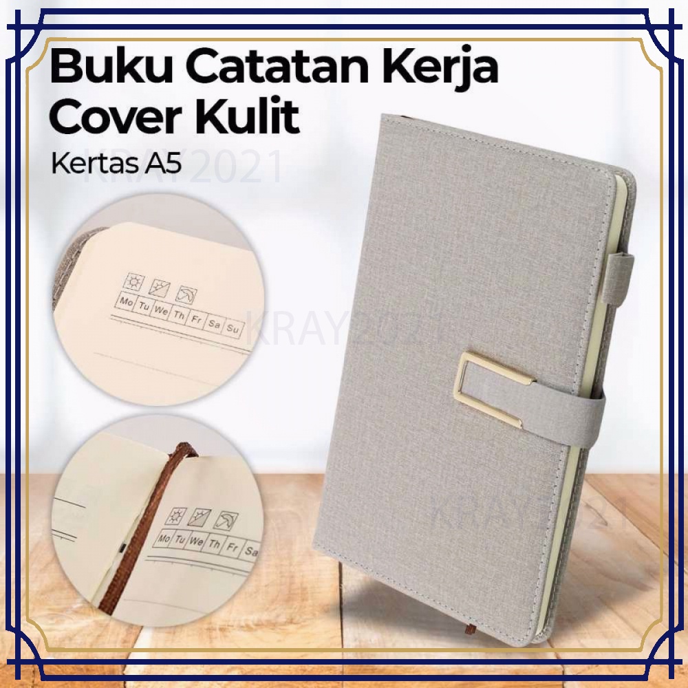 Jual Buku Catatan Kerja Cover Kulit Kertas A5 - JSK-2520 | Shopee Indonesia