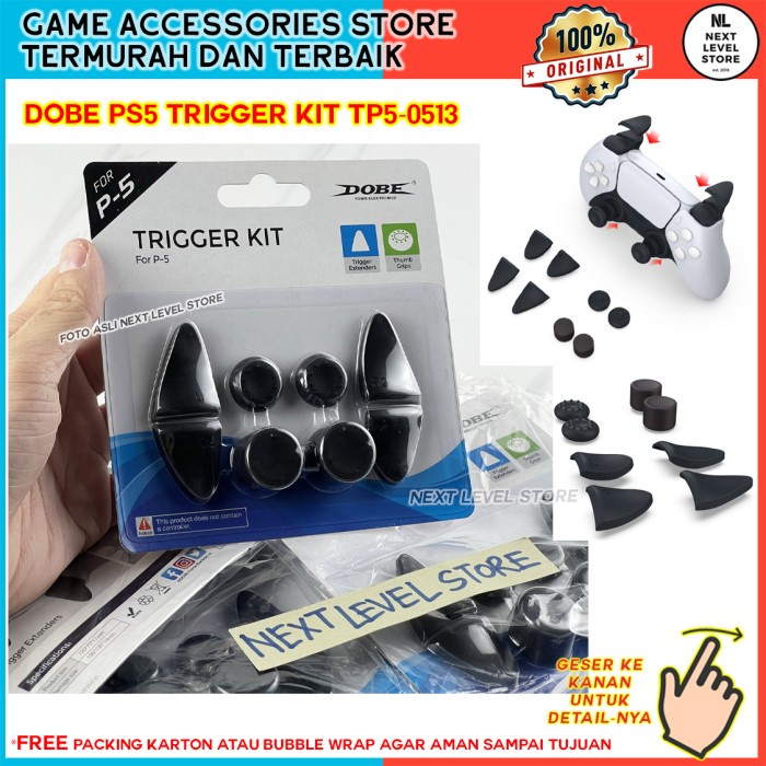 Jual DOBE Trigger Kit TP5-0513 for PS5 DualSense TP5-0513 Stik Dual Sense | Shopee Indonesia