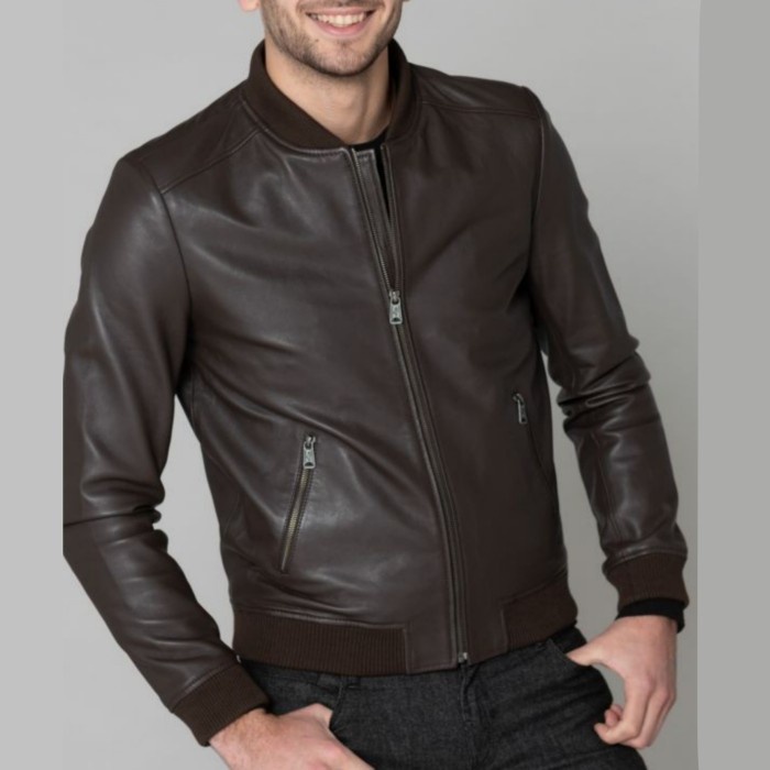 Jual jaket kulit asli bomber pria model terbaru dari kulit asli domba ...