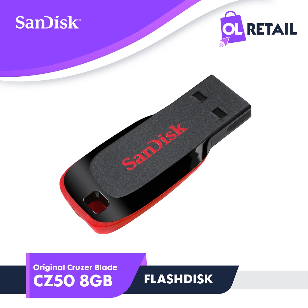 Jual SANDISK FLASHDISK CRUZER BLADE CZ50 8GB USB 2.0 ORIGINAL | Shopee ...